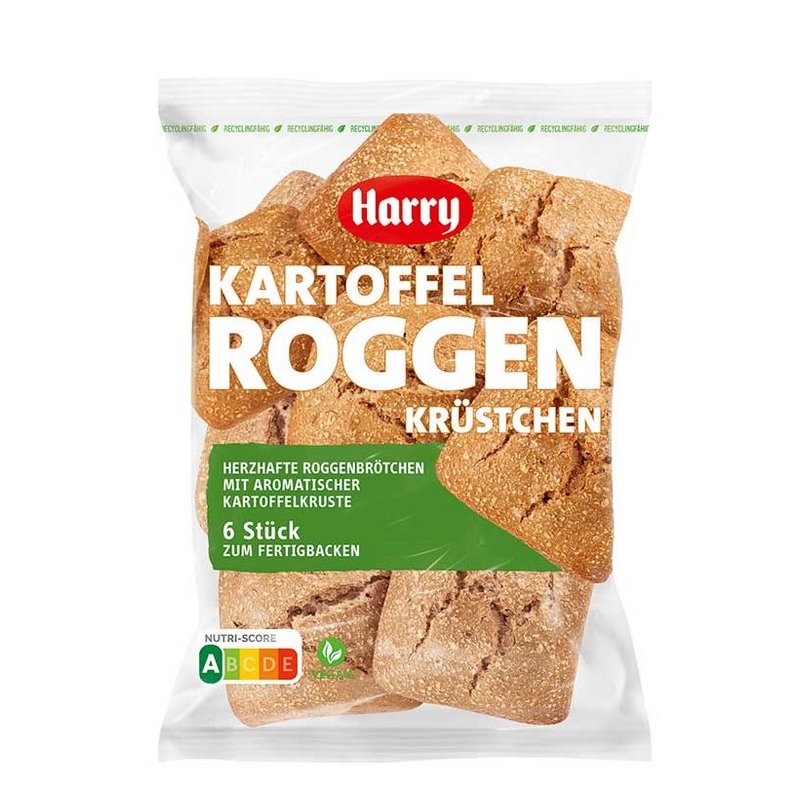 Harry potato rye crust 6 pieces bag – buy online now! Harry-Brot GmbH ...