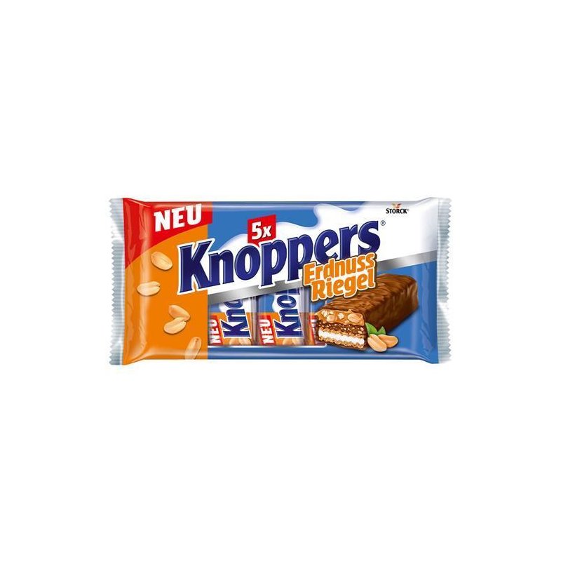 Knoppers Peanut bar 5er Pack – buy online now! August Storck – German ...