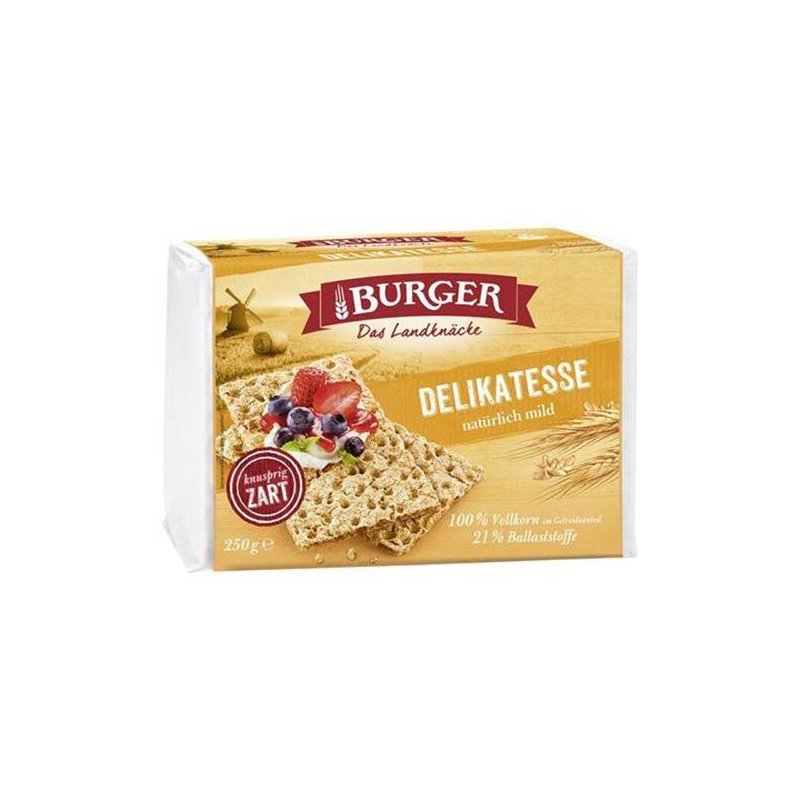 Burger crispbread delicacy Delikatess from 100% rye wholegrain 250 g ...