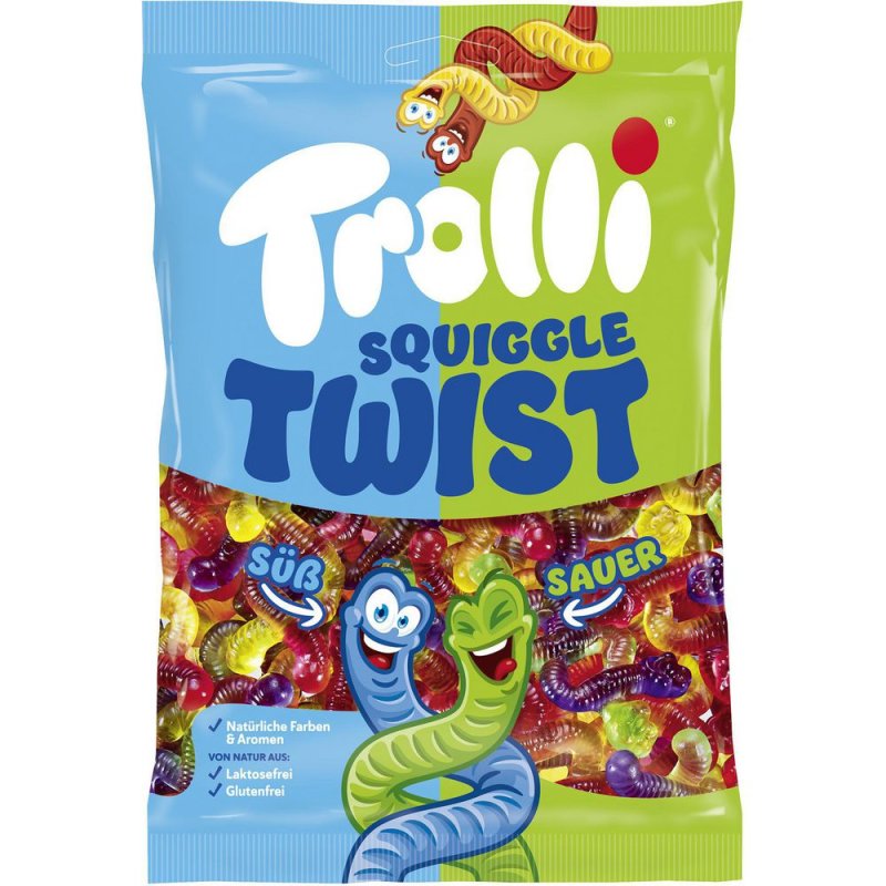 Trolli Squiggle Twist sweet & sour 175g – buy online now! Trolli – Ge ...
