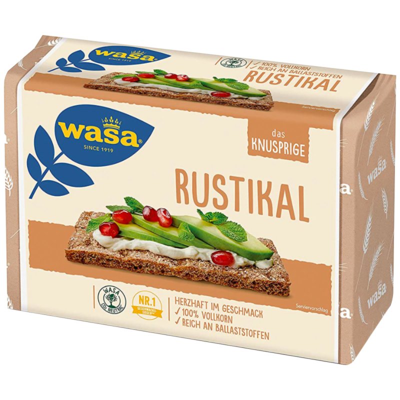 Wasa Knäckebrot Rustikal 275g – Jetzt bestellen! Wasa – Deutsch Brot ...