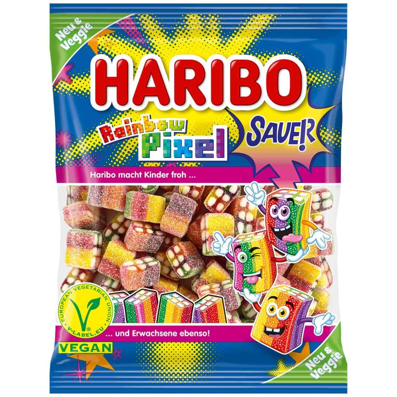 Haribo Rainbow Pixel sauer veggie 160g – Jetzt bestellen! Haribo – De ...
