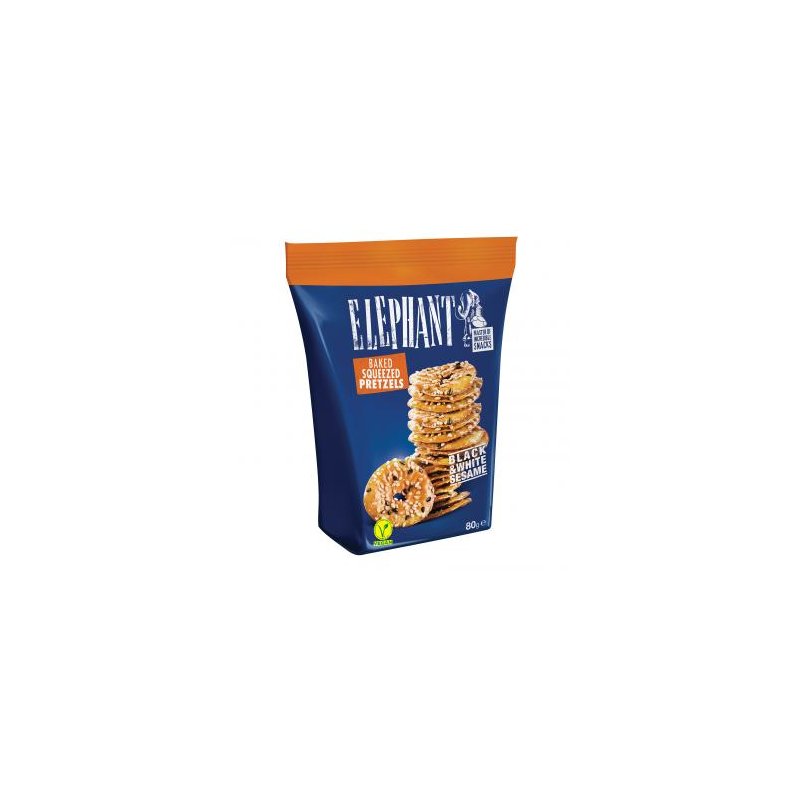 Elephant Baked Squeezed Pretzels - Black & White Sesame – Jetzt beste ...