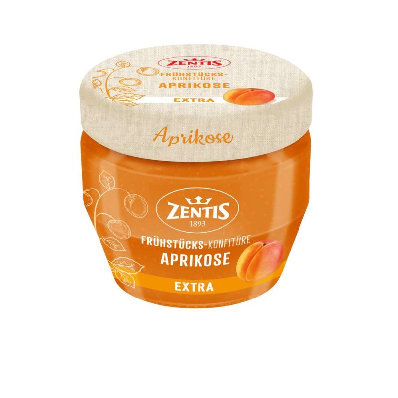 Zentis Breakfast Jam Apricot 230g – buy online now! Zentis – German S ...