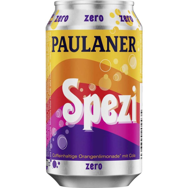 Paulaner Spezi Zero can 0,33 – buy online now! Paulaner – German Soft ...