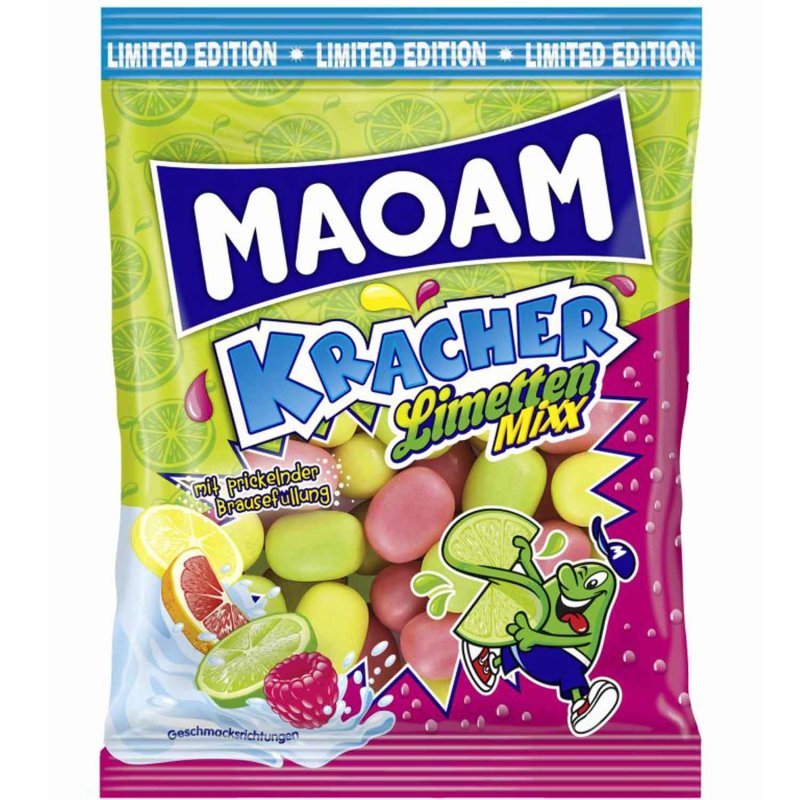 Maoam Kracher Lime Mixx 200g - limited edition – buy online now! Hari ...