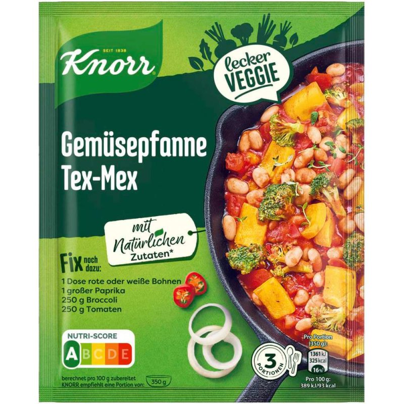 Knorr Fix Vegetable Stir-fry Tex-Mex – buy online now! Knorr – German ...